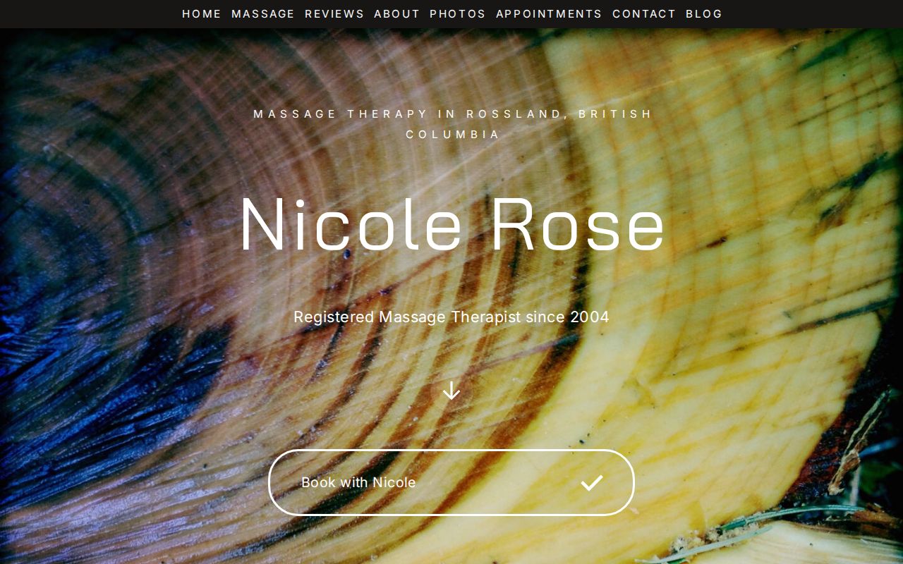 Nicole Rose, Registered Massage Therapist